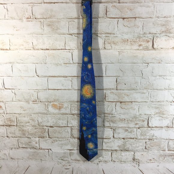 Accessories | Vintage Ralph Marlin Starry Night Vincent Van Gogh Mens ...